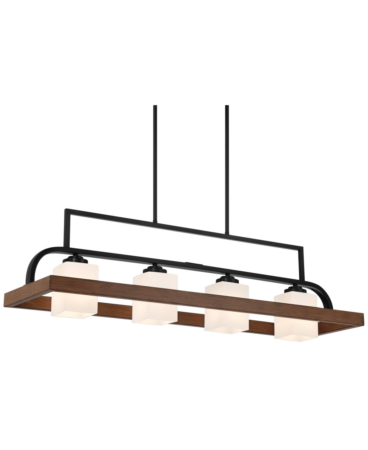 Click here for Possini Euro Design Spearhead Wood Linear Pendant... prices