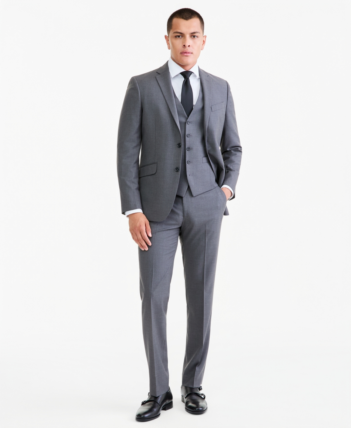 Click here for Kenneth Cole Reaction Mens 3-Pc. Slim Fit Techni-C... prices