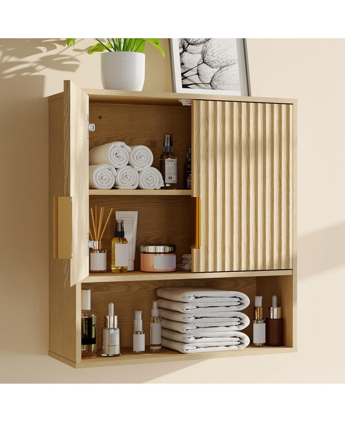 Click here for homfan Bathroom Wall Cabinet - Medicine Cabinet wi... prices