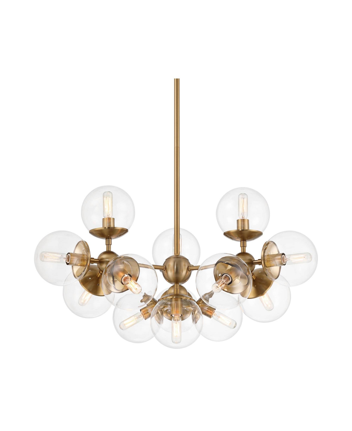 Click here for Possini Euro Design Cosas Warm Brass Sputnik Chand... prices