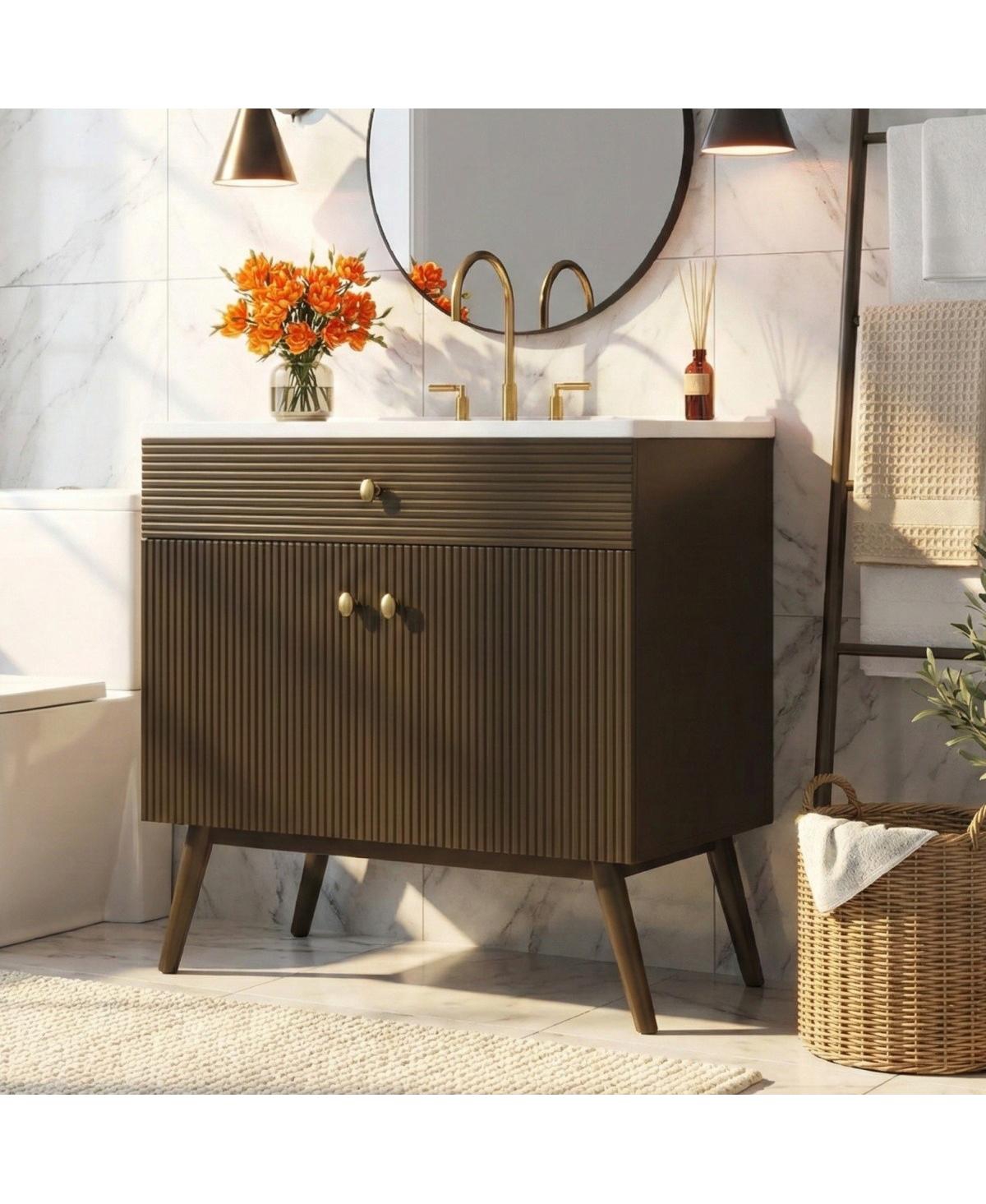 Click here for Sillysis 36 Inch Modern Freestanding Bathroom Vani... prices
