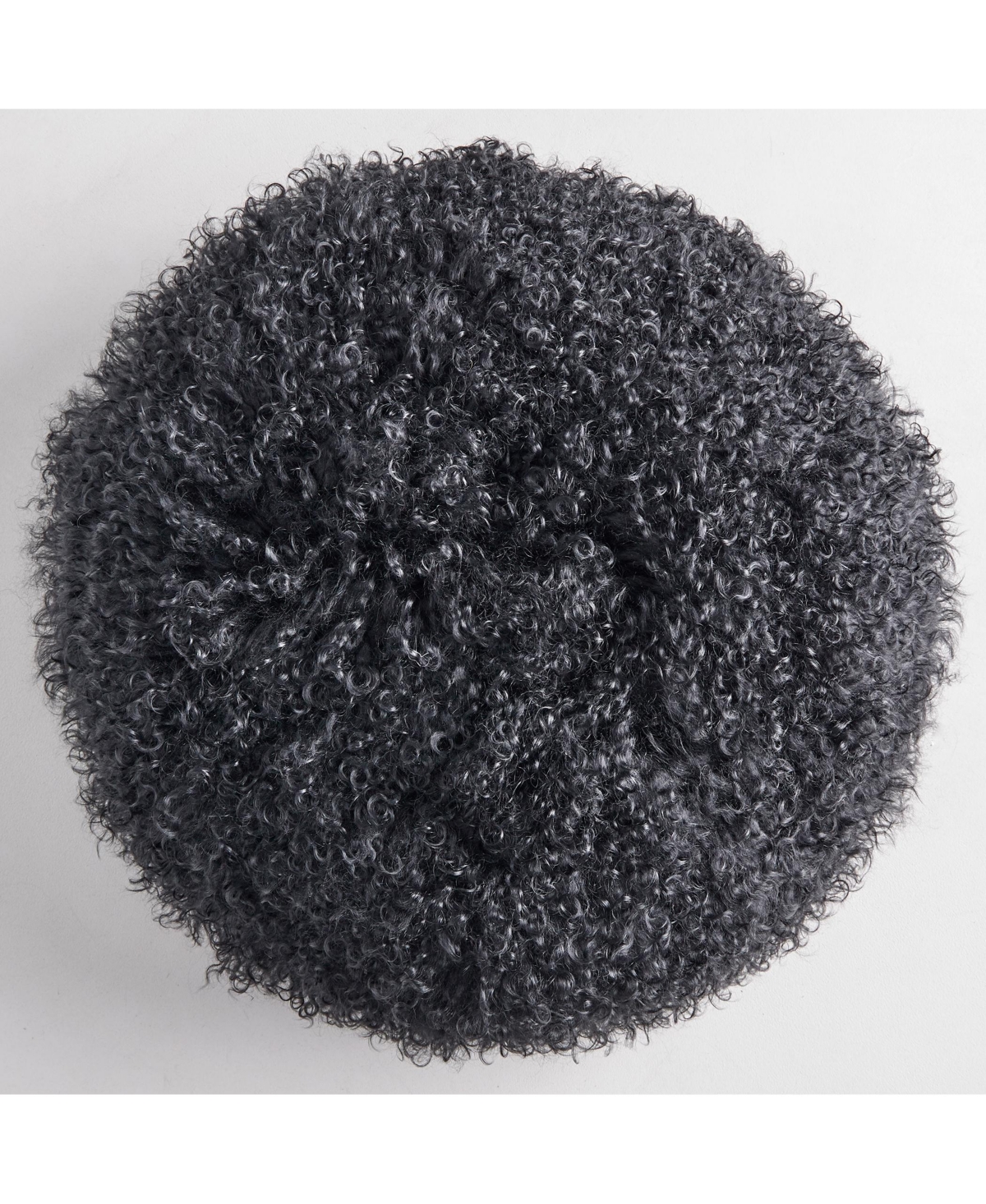 Click here for Z Gallerie Mongolian Round Pillow - Black prices