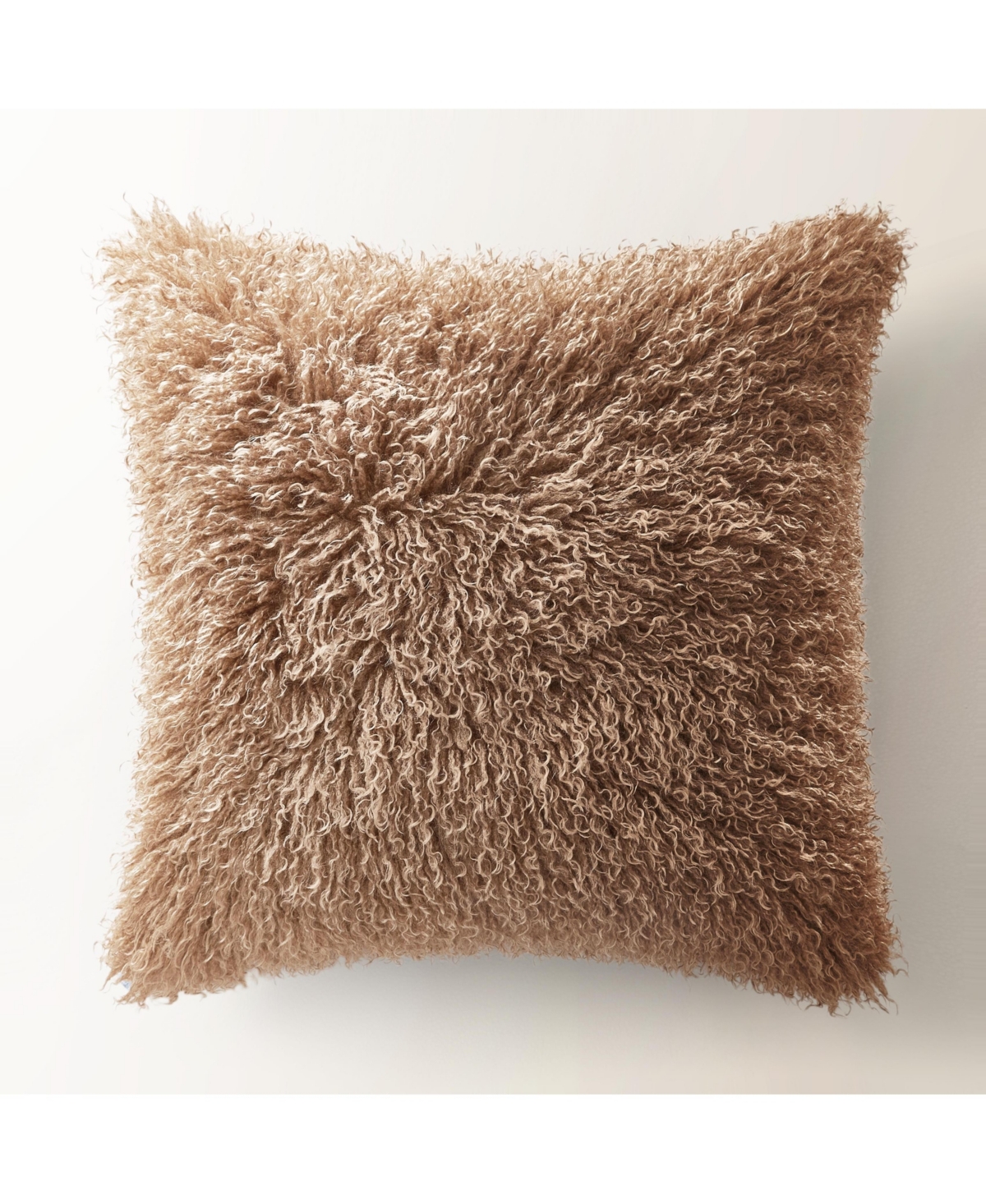 Click here for Z Gallerie Micah Faux Mongolian Pillow - Mocha prices