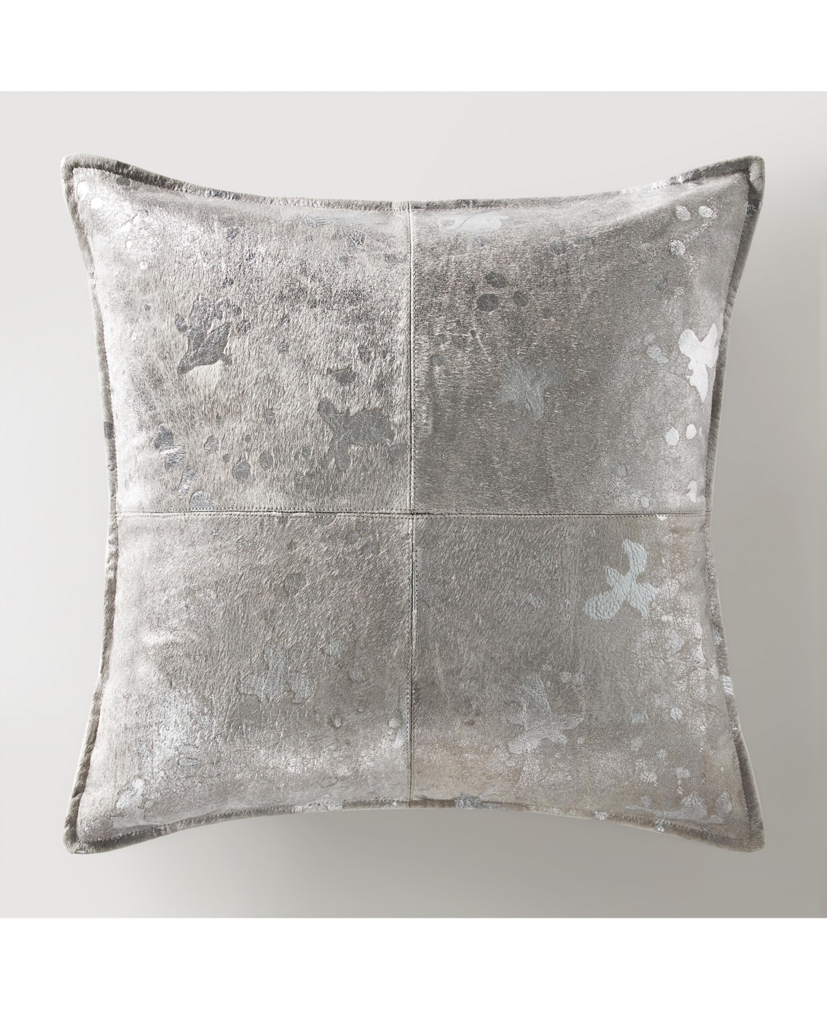 Click here for Z Gallerie Metallic Hide Pillow - Silver prices