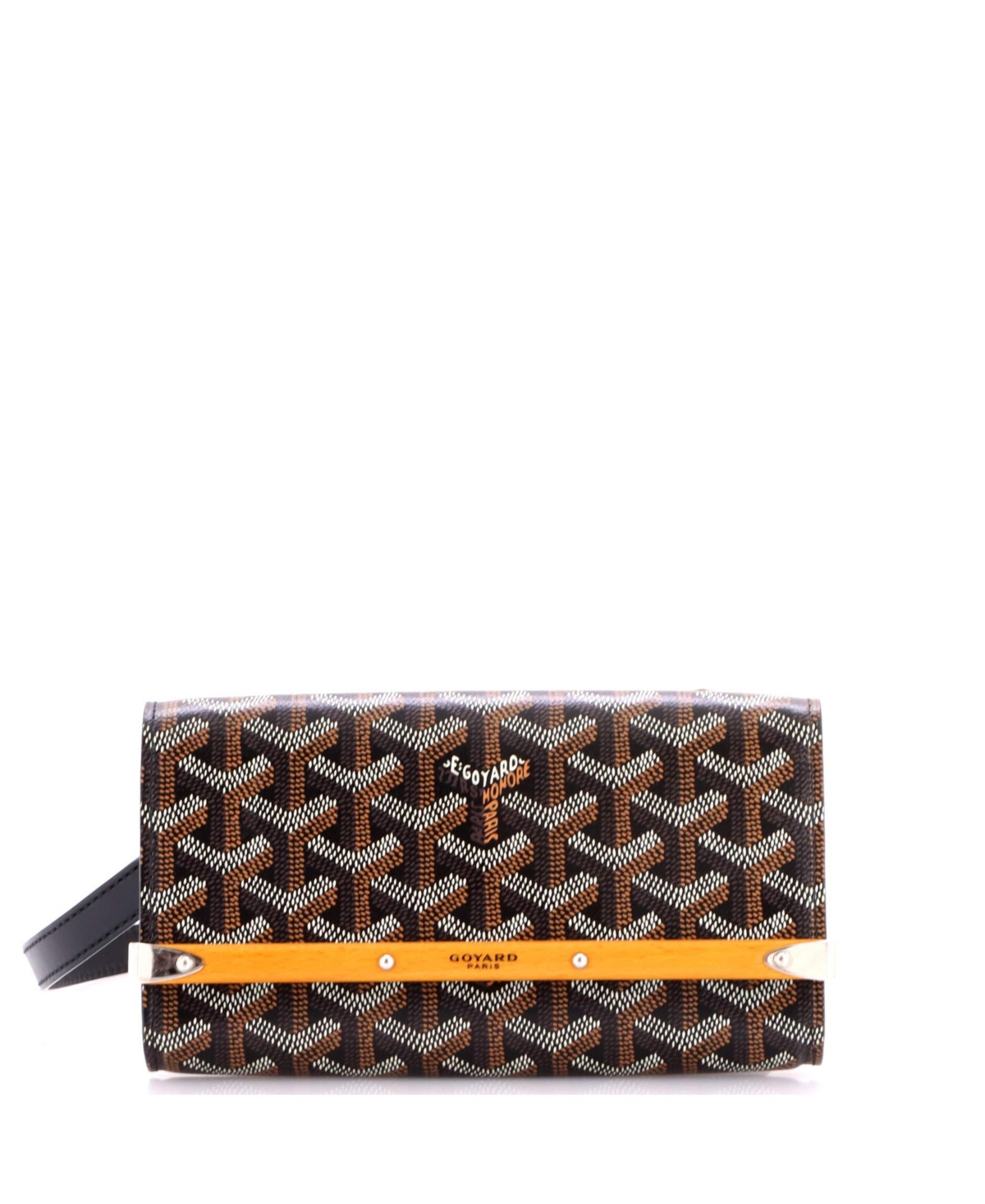 Click here for Pre-Owned Goyard Mini Monte Carlo Clutch Coated Ca... prices