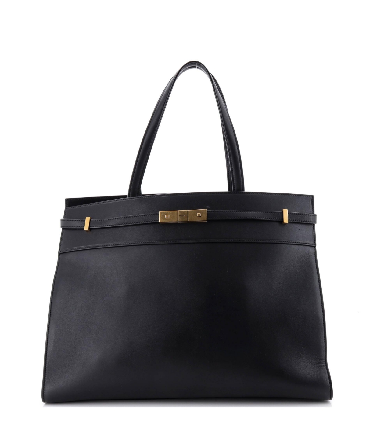 Click here for Pre-Owned Saint Laurent Medium Manhattan Tote Leat... prices