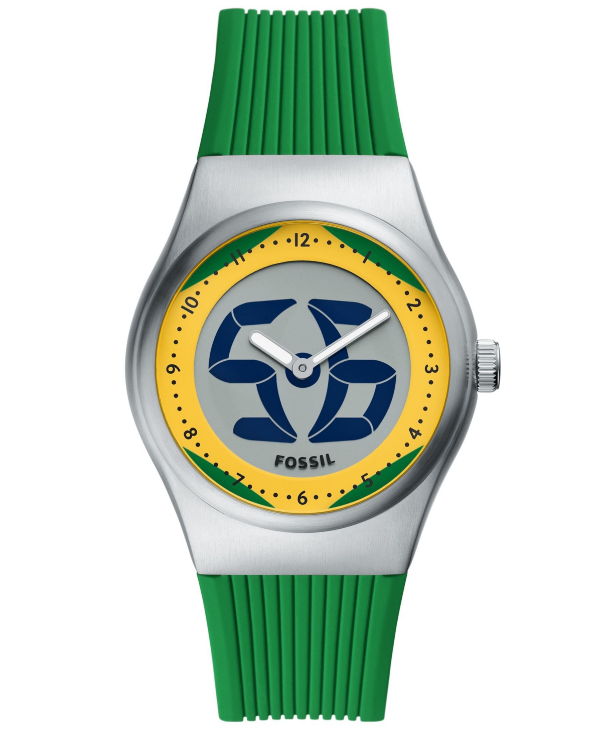 Click here for Fossil Mens World Flags Big Tic Brazil Watch 40mm... prices