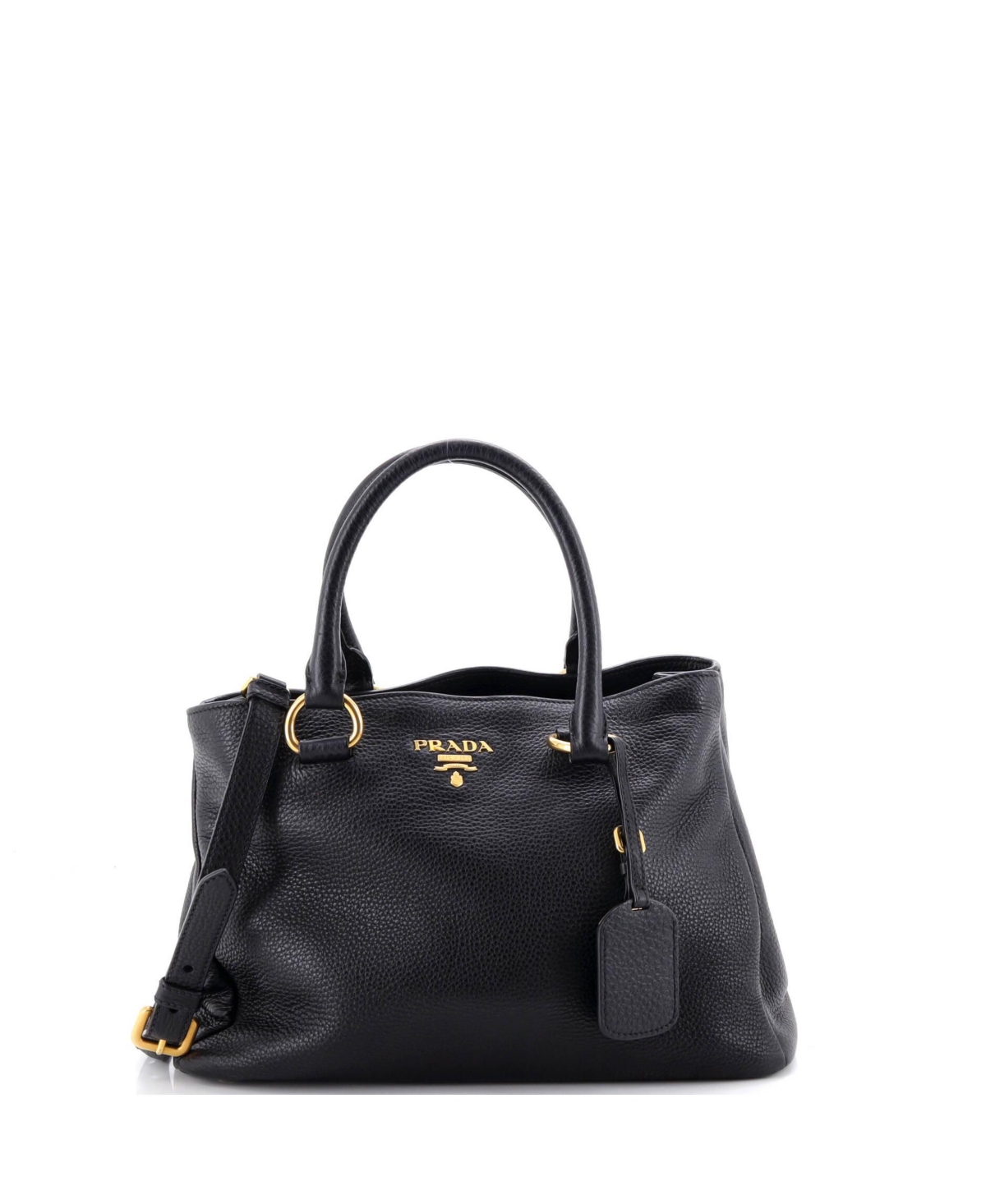Click here for Pre-Owned Prada Medium Convertible Shopping Tote V... prices