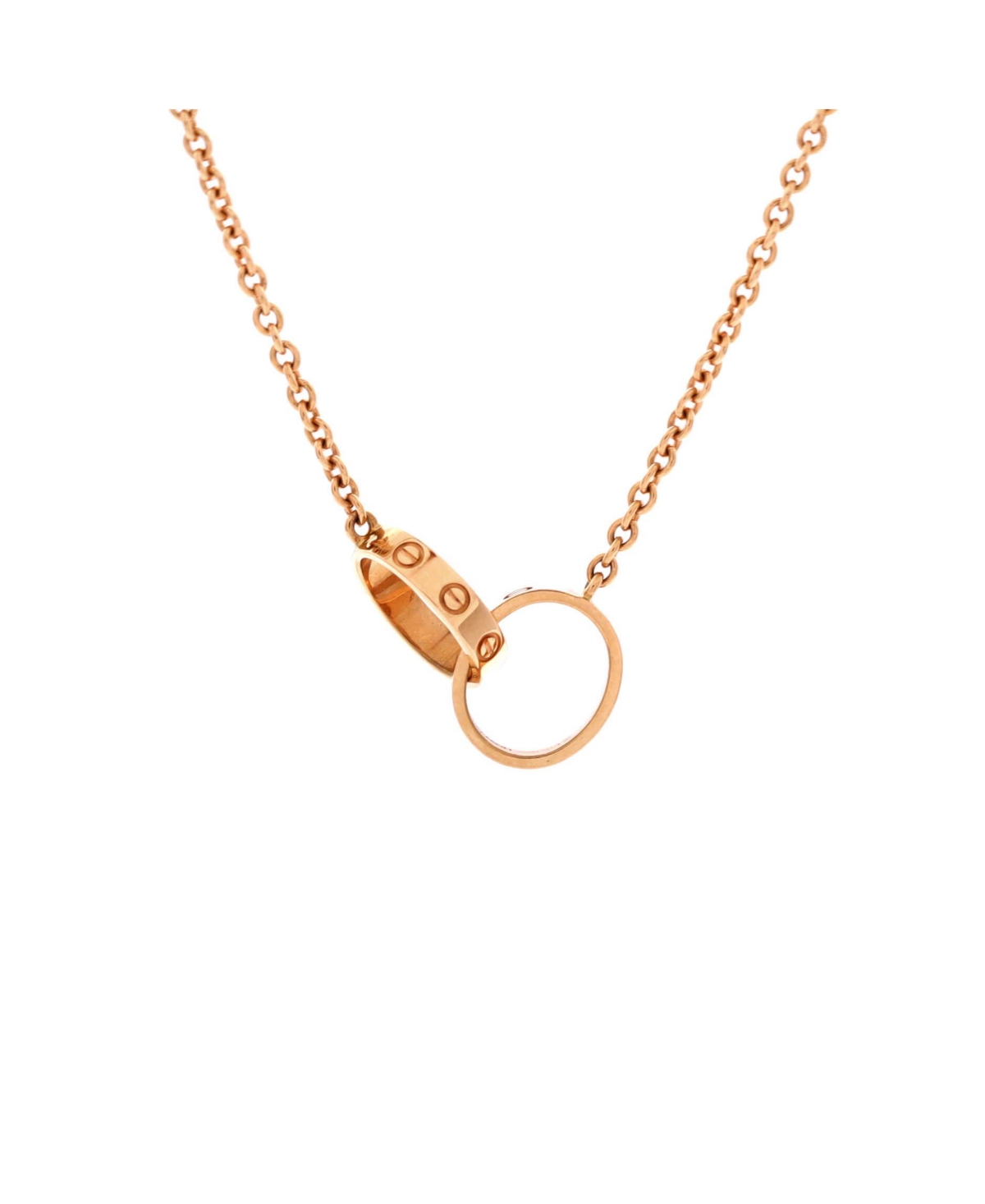 Click here for Pre-Owned Cartier Love Interlocking Necklace - 18k... prices