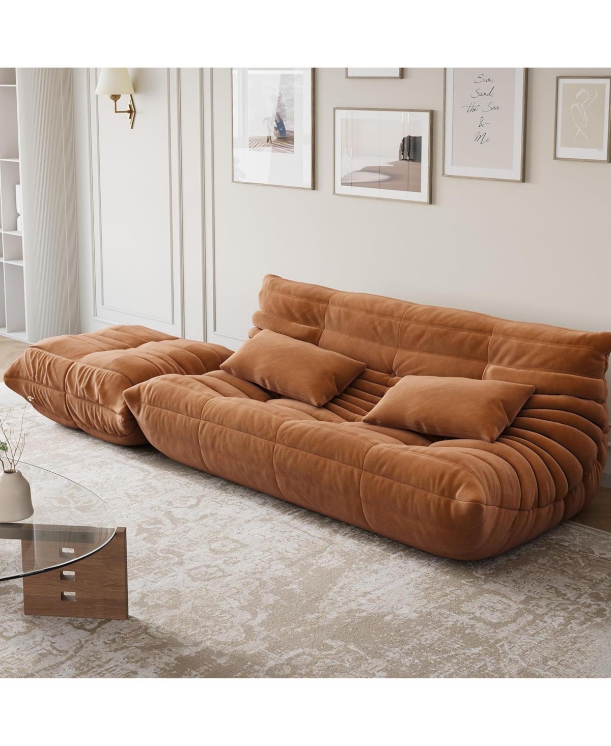 Click here for gaomon Bean Bag Couch  Oversized Fireside Chair Be... prices