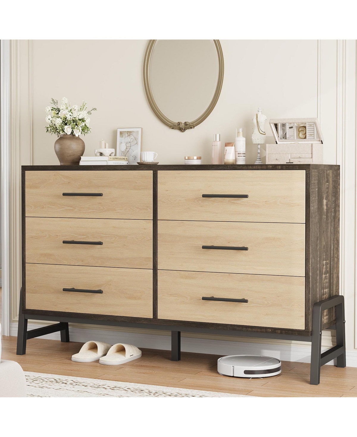 Click here for gaomon 6 Dresser for Bedroom  52 inch Wide Drawer... prices