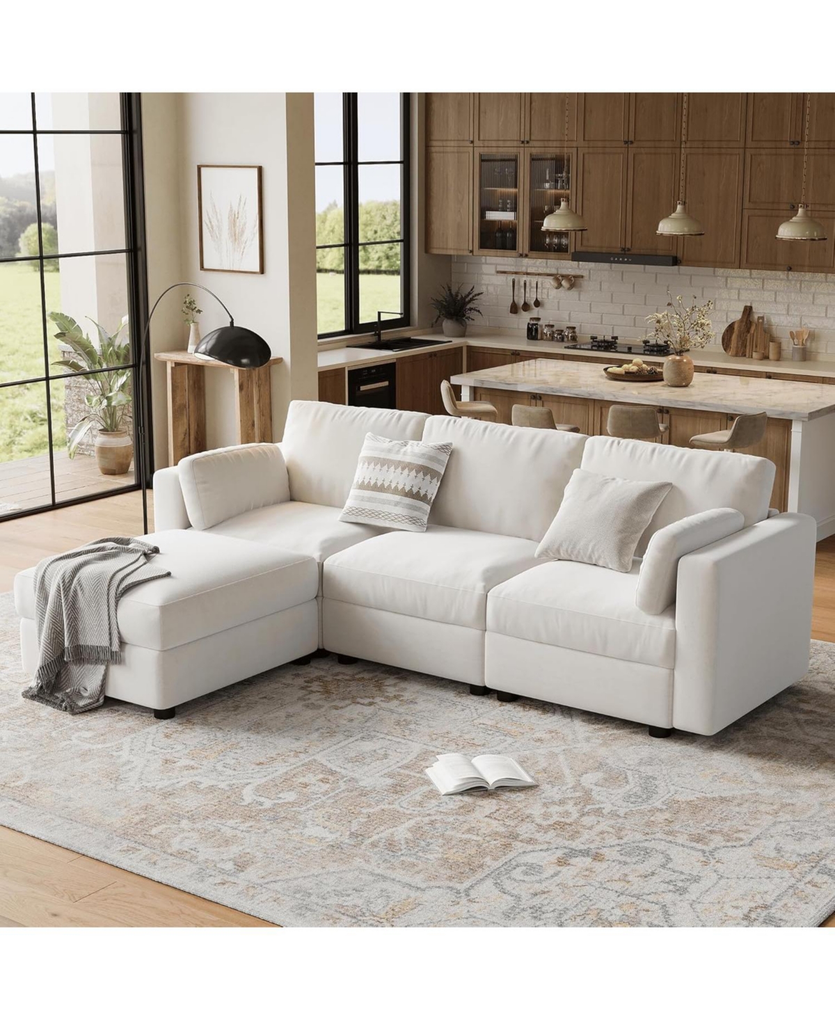 Click here for gaomon Modular Sectional Sofa- 4-Seater L-Shaped C... prices