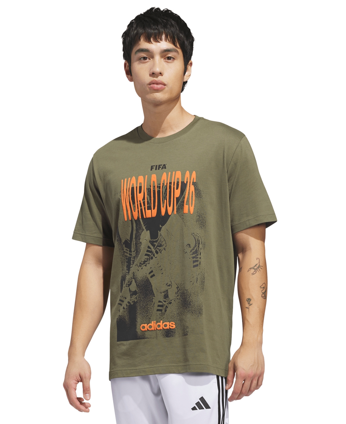 Click here for adidas Mens World Cup 26 Tour Graphic T-Shirt - Gr... prices