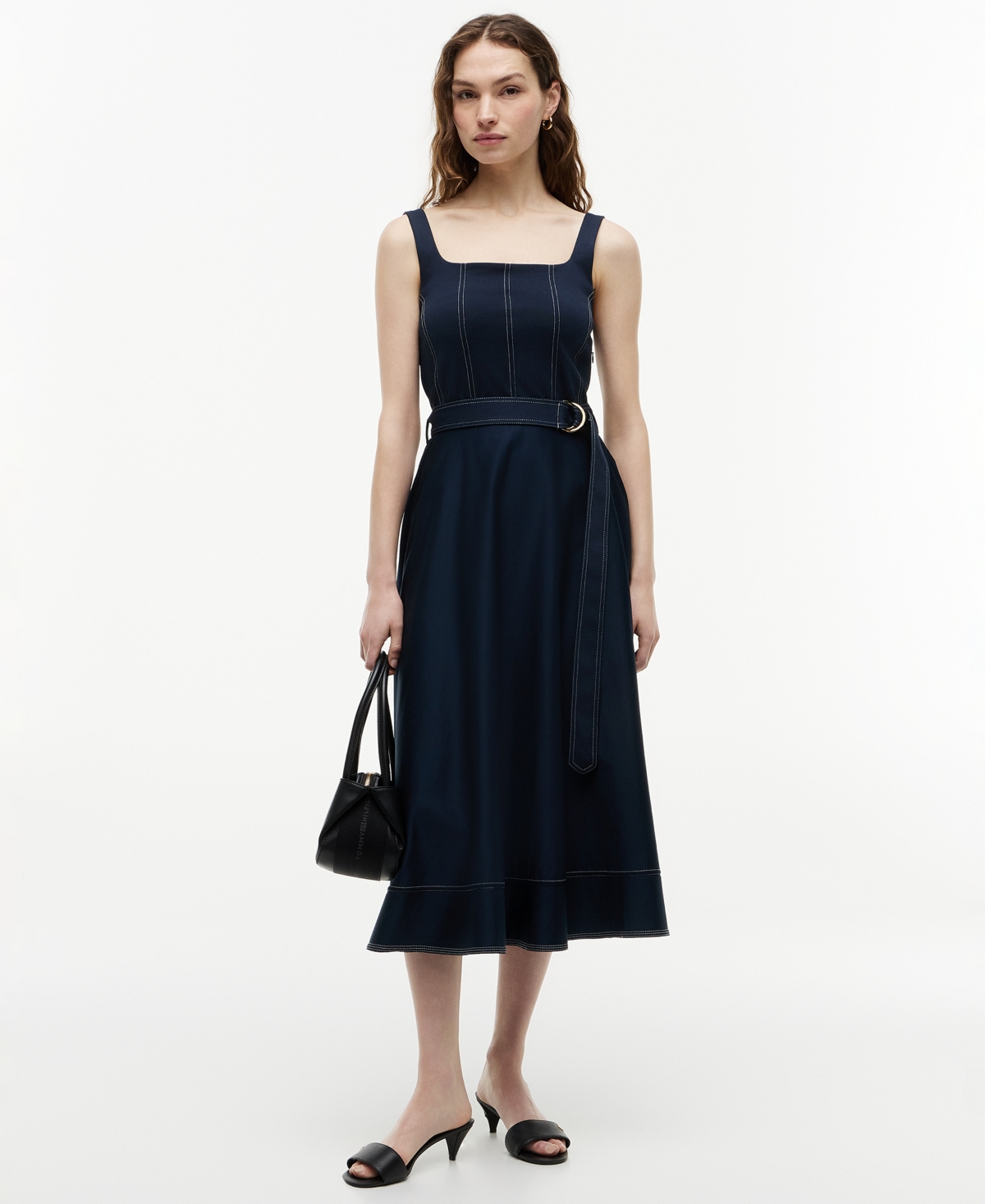 Click here for Tommy Hilfiger Womens Contrast Stitch Tank Dress -... prices