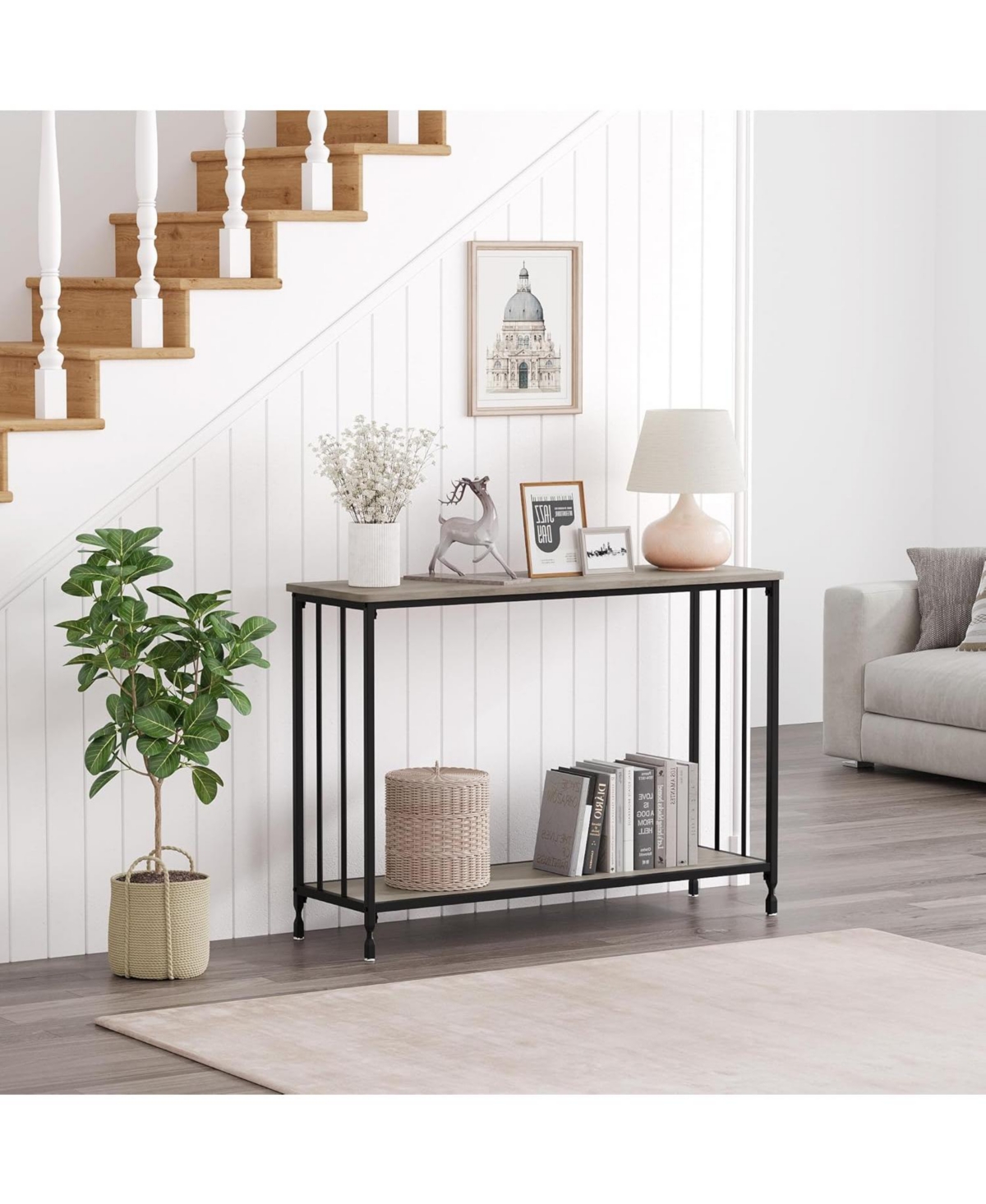 Click here for gaomon Narrow Console Table with Engineered Wood S... prices