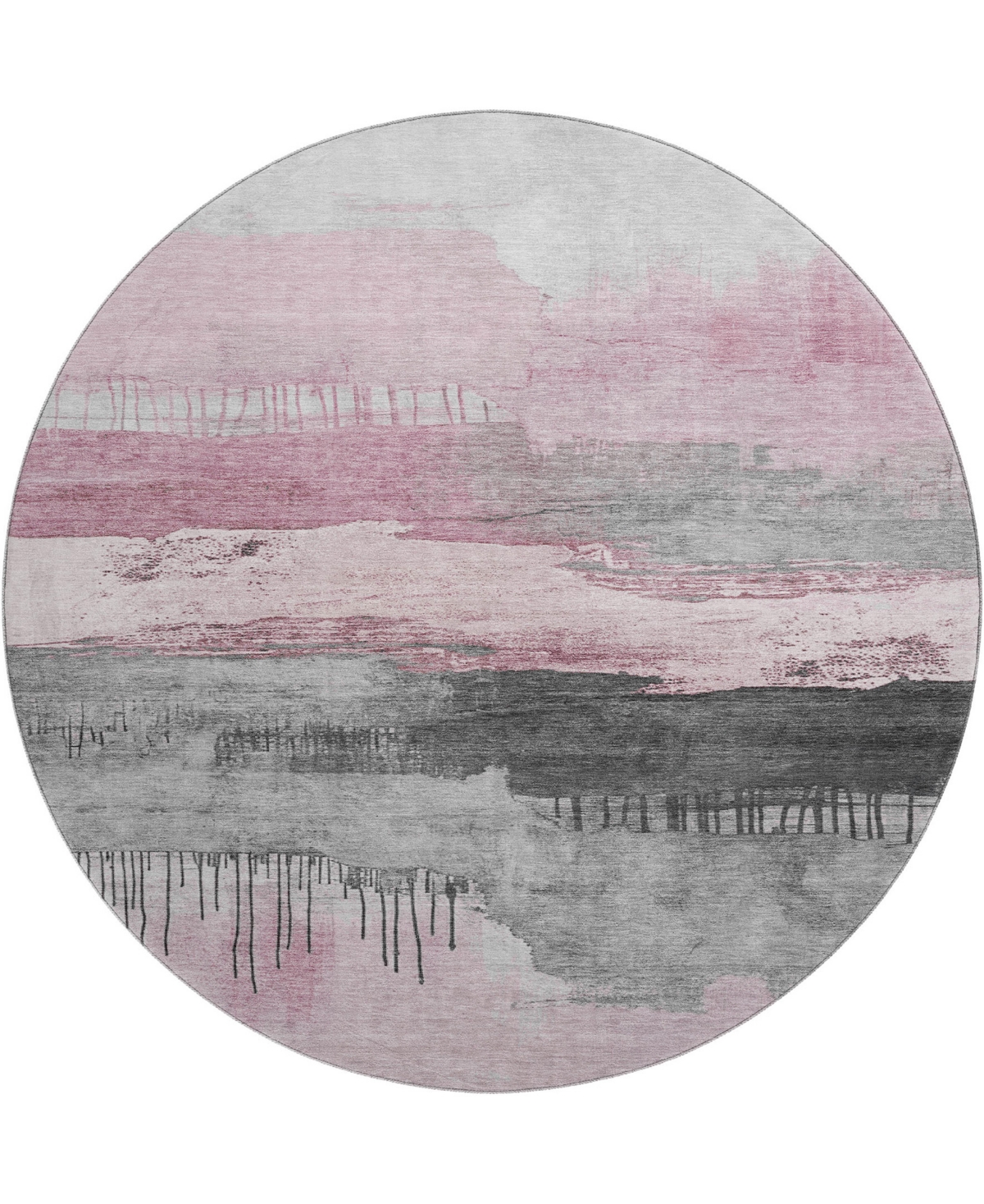 Click here for Addison Mayfield AMF1880 8 x 8 Round Area Rug - Pi... prices