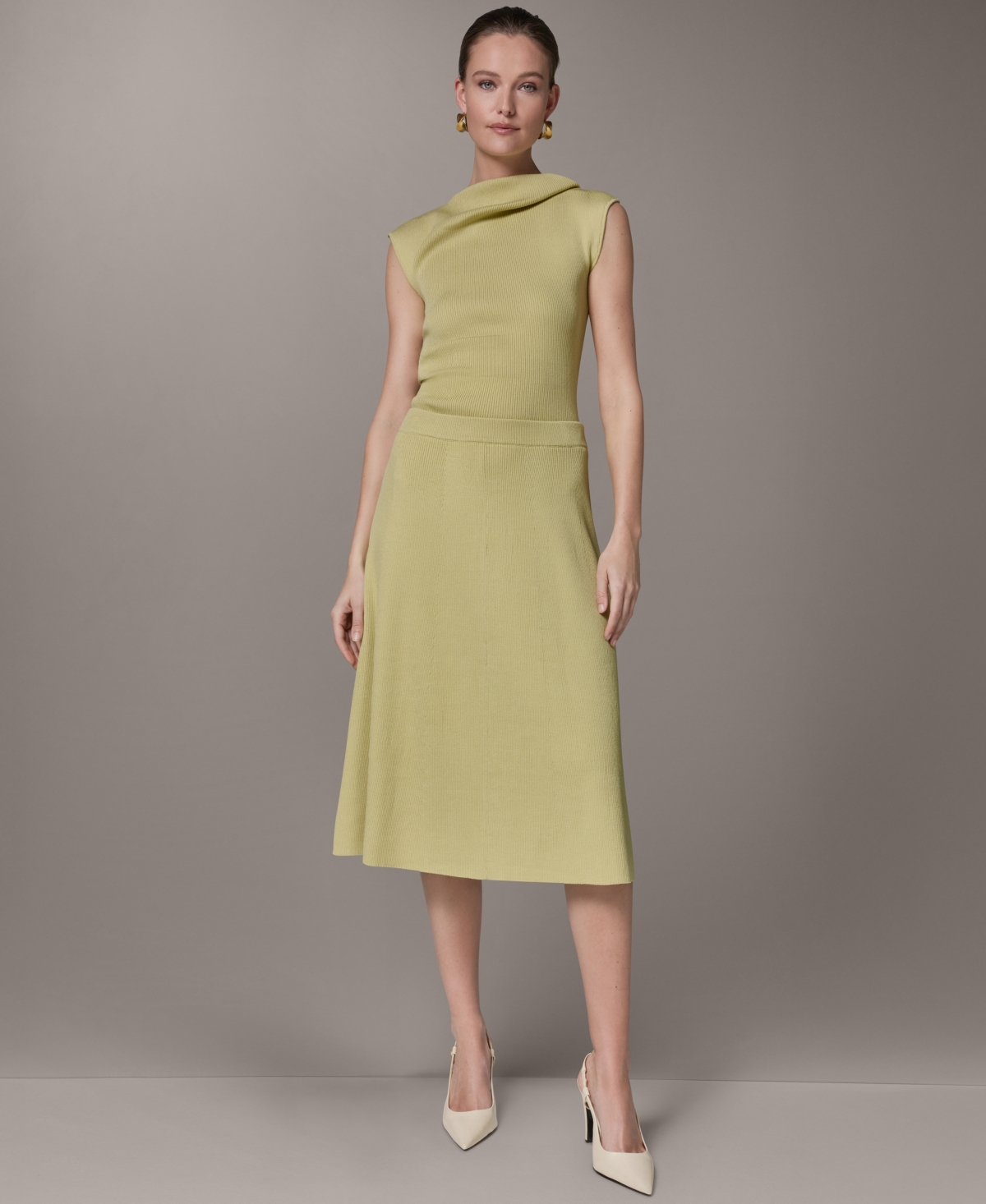 Click here for Donna Karan New York Womens A-Line Midi Skirt - Ci... prices