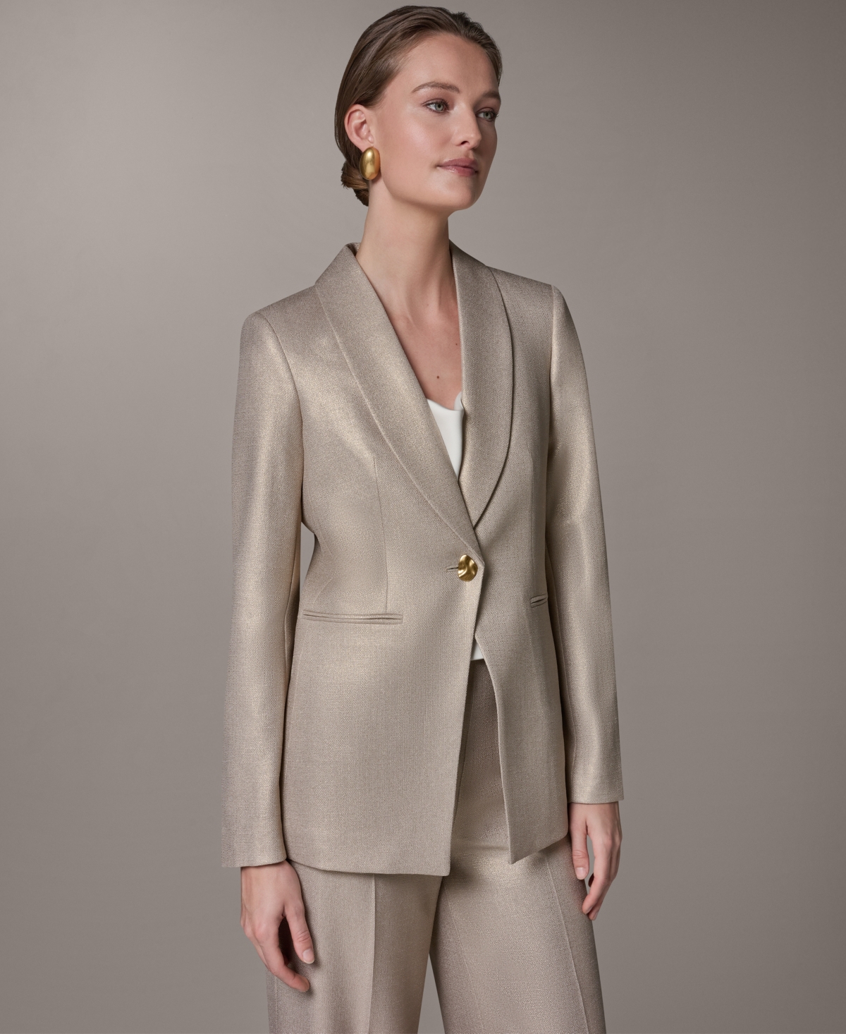 Click here for Donna Karan New York Womens Shawl Collar Jacket -... prices