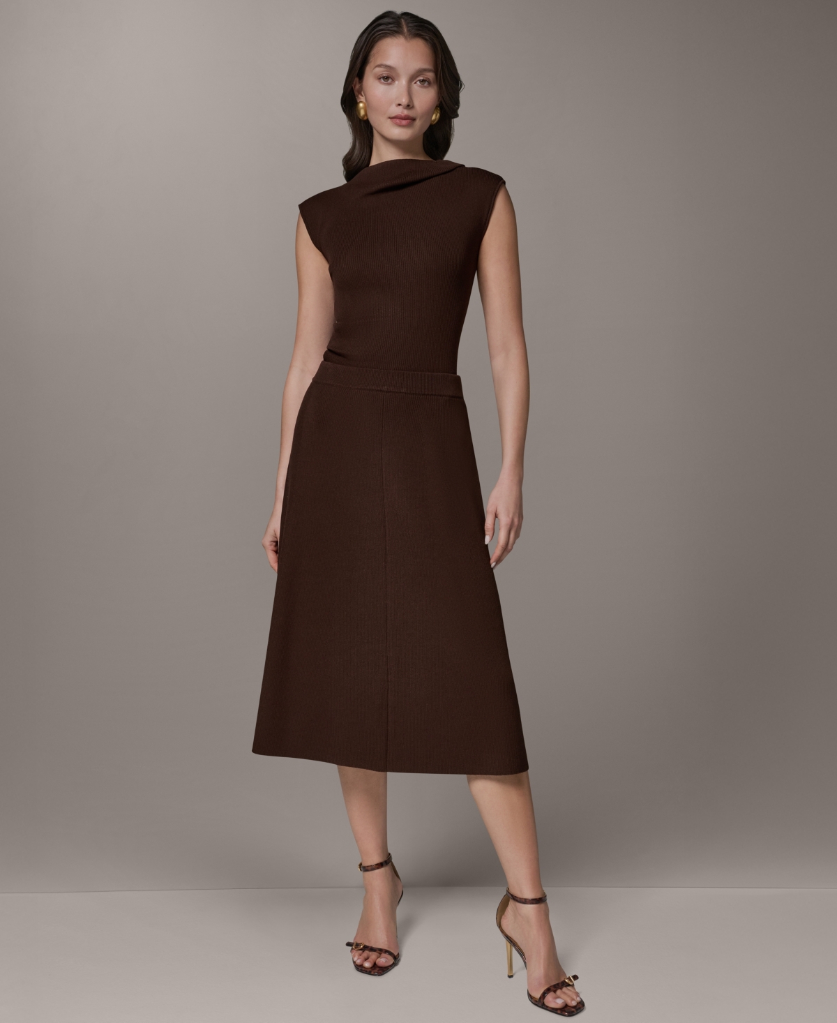 Click here for Donna Karan New York Womens A-Line Midi Skirt - Ca... prices