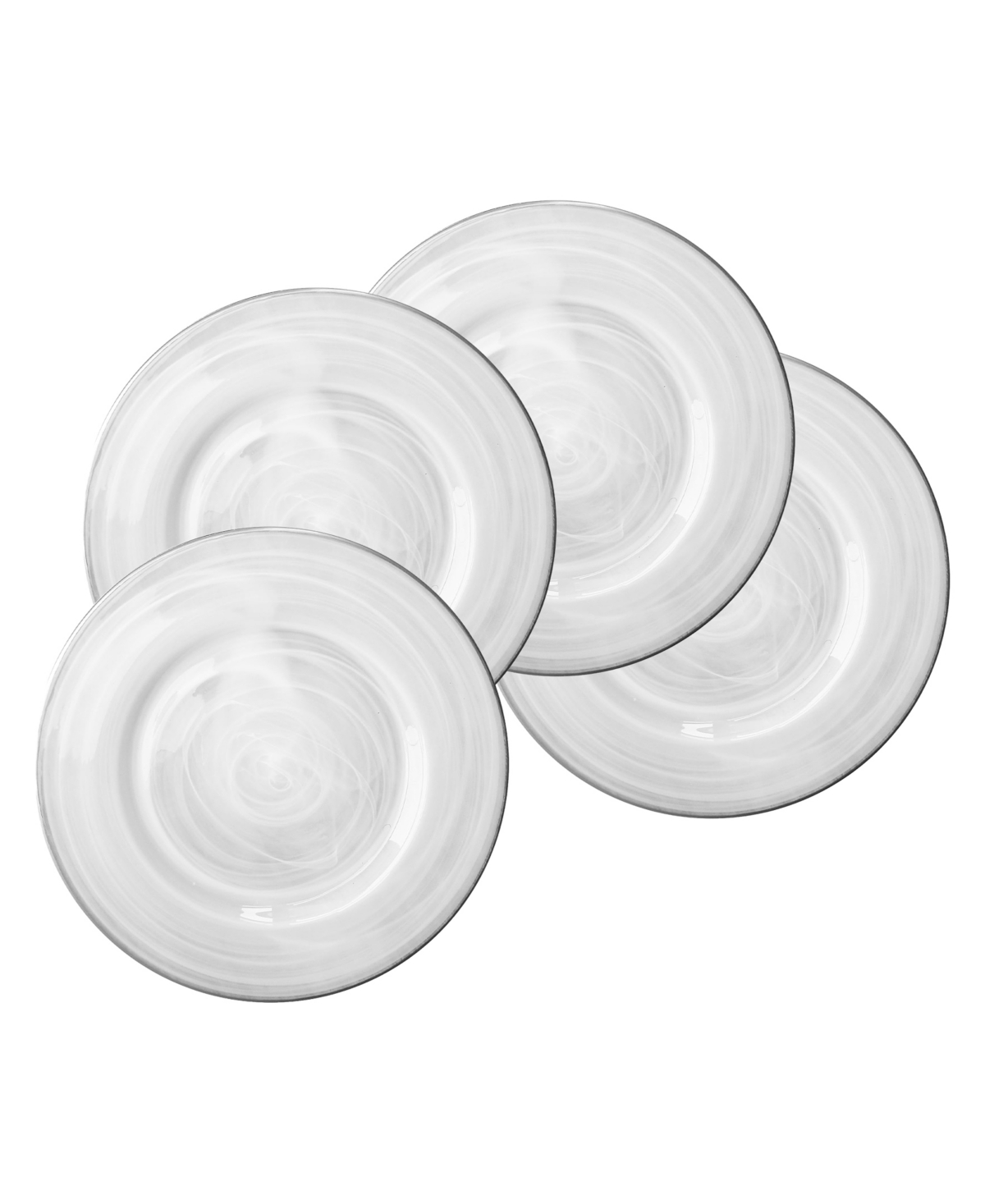 Click here for American Atelier Alabaster Silver Glass Charger Pl... prices