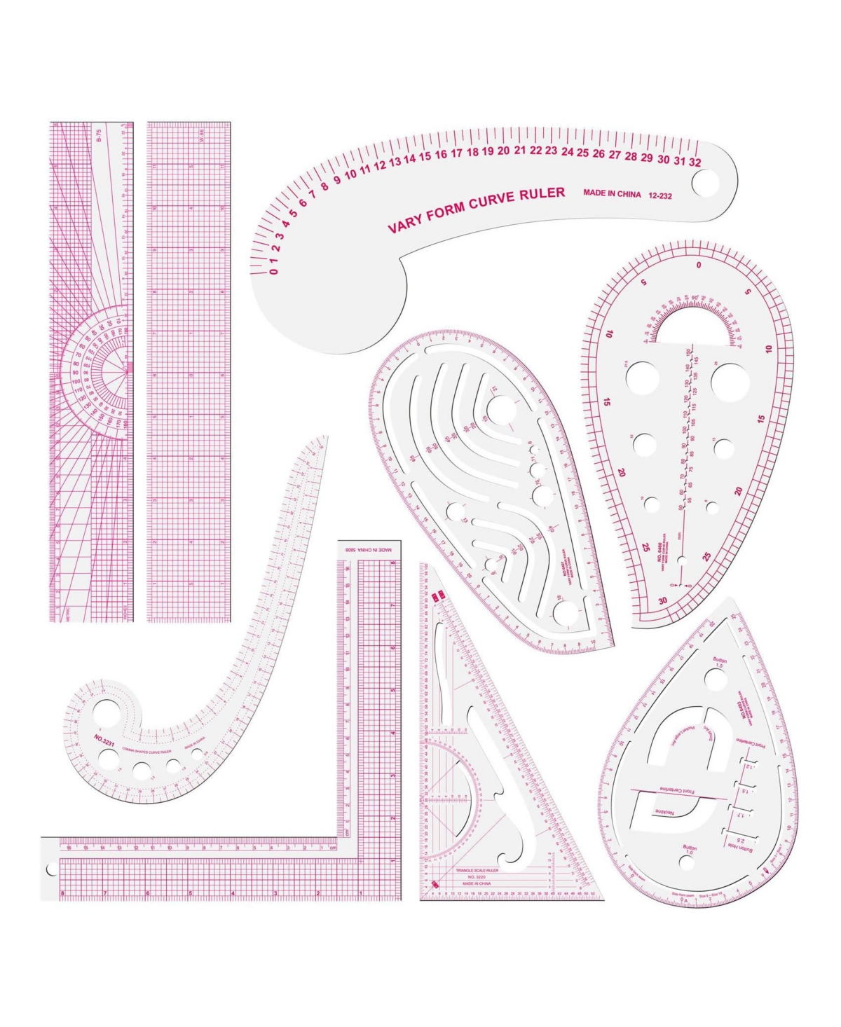 Click here for Gnuadz Fashion Clear Metric Sewing Ruler Set Patte... prices