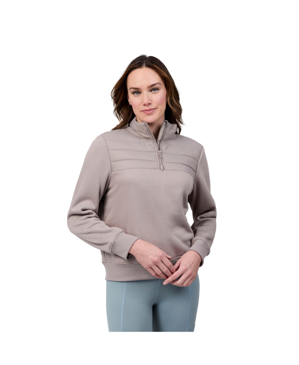 Click here for Free Country Womens Cloud Fleece Half Zip Top - Ta... prices