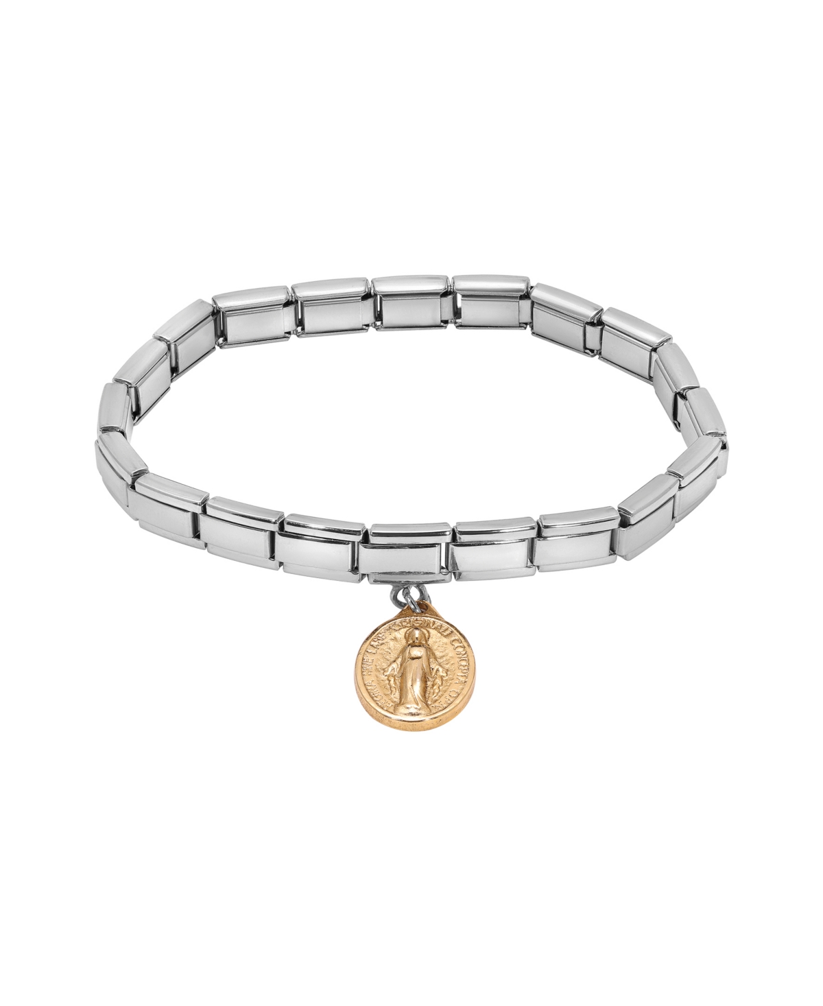 Click here for Symbols of Faith Silver Tone Oval Gold Miraculous... prices