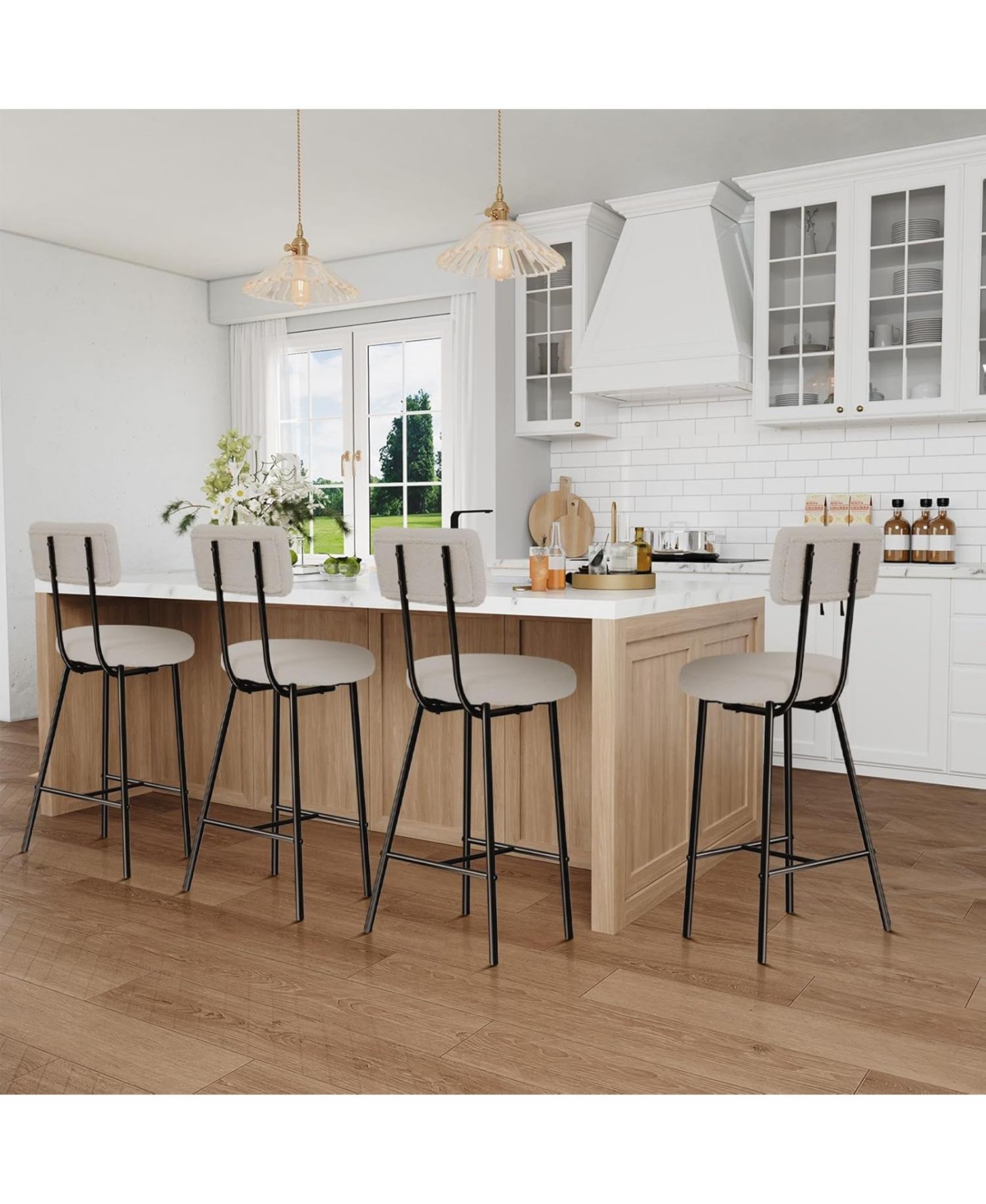 Click here for gaomon Dining Chair Modern Upholstered Bar Stools... prices