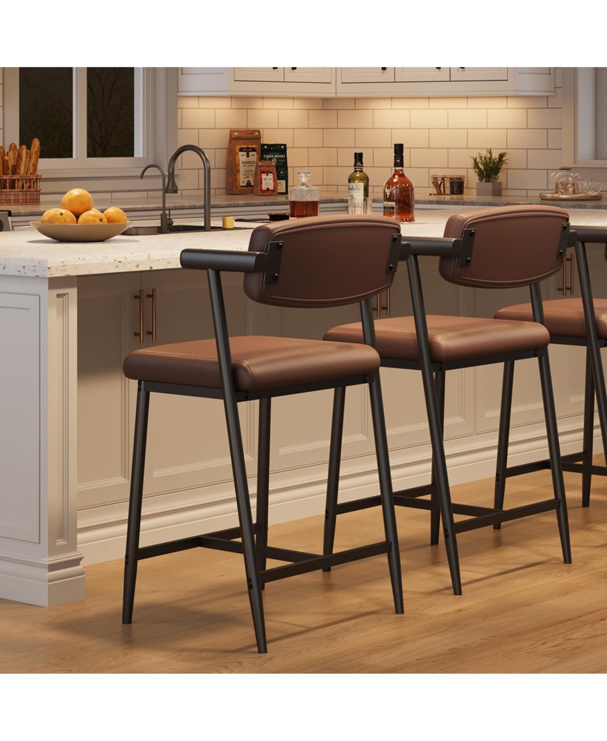Click here for gaomon 26 Counter Height Bar Stools Set of 2 with... prices
