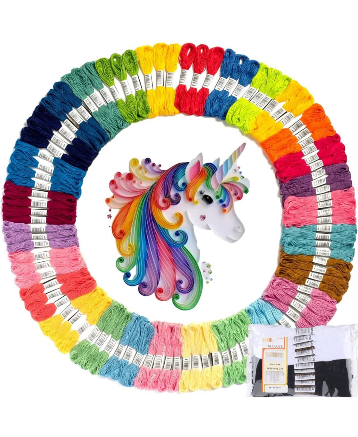 Click here for Gnuadz 100 colors Embroidery Thread Mermaid Color... prices