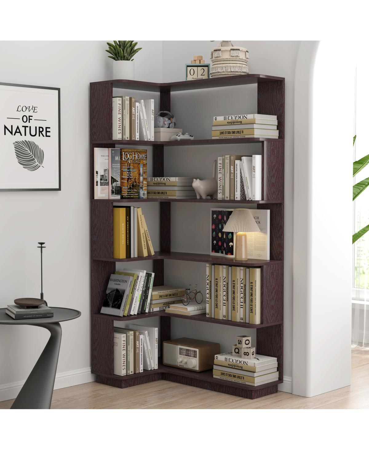 Click here for Streamdale Furniture 90cm L-Shape Corner Bookshelf... prices