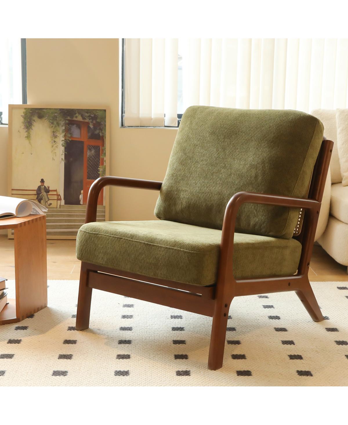 Click here for Streamdale Furniture Cozy Accent Chair with Solid... prices