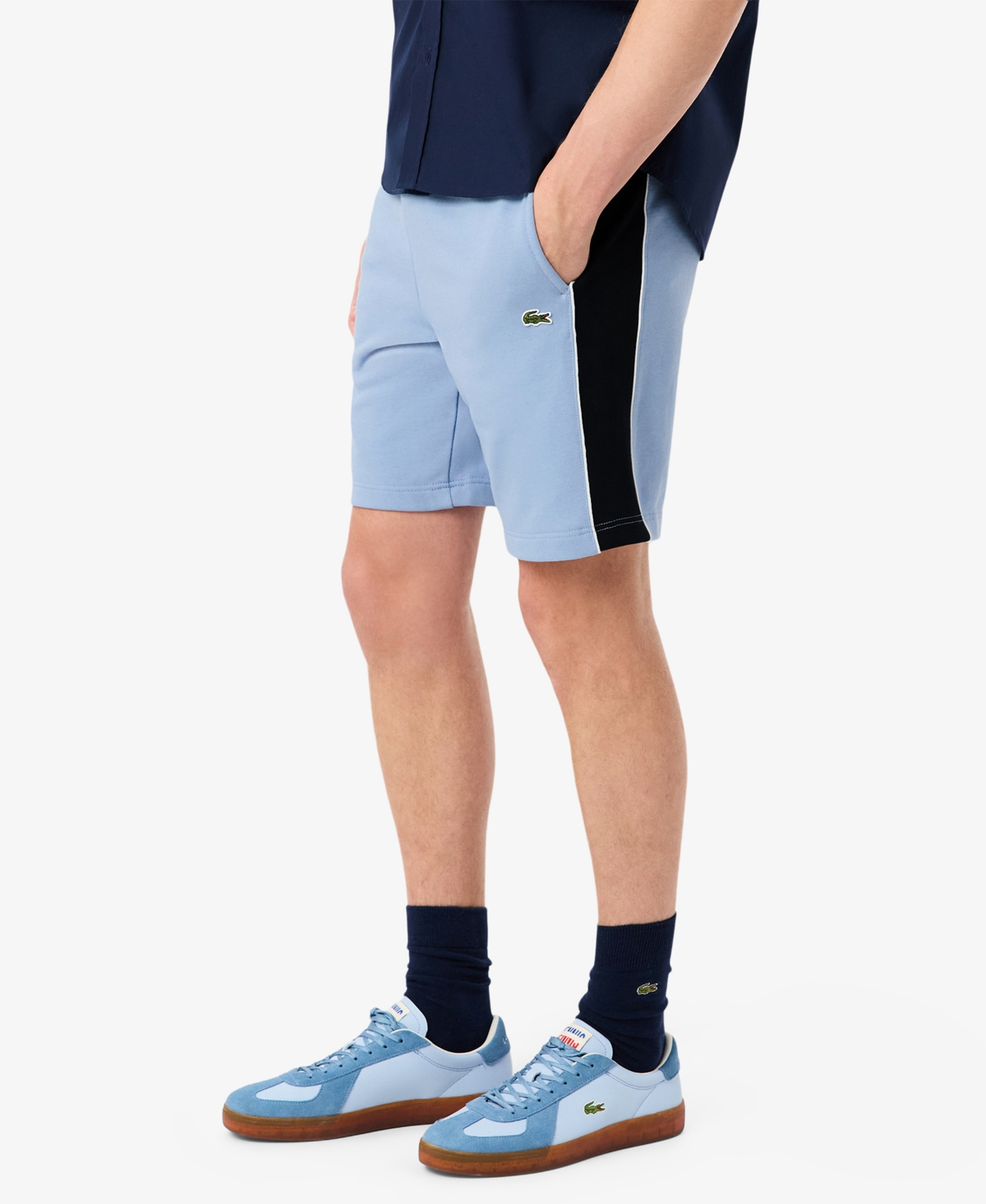 Click here for Lacoste Mens Regular-Fit Fleece Shorts - Aphyll prices
