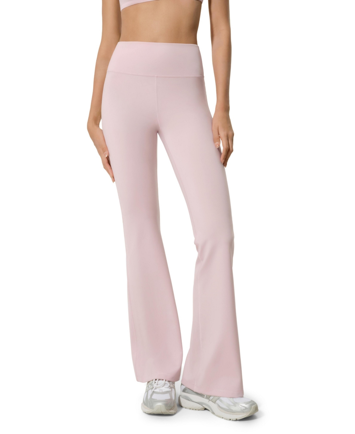 Click here for Lilysilk Womens Contour High Rise Flared Drape Flo... prices