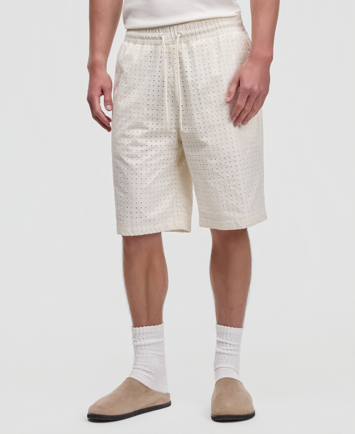 Click here for Mode of One Mens Eyelet 11 Drawstring Shorts  Macy... prices