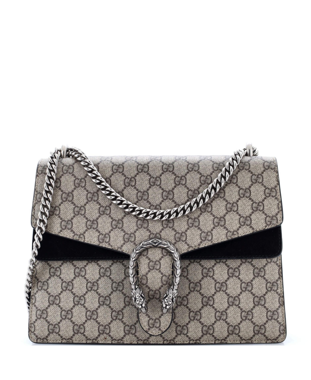 Click here for Pre-Owned Gucci Medium Dionysus Bag Gg Coated Canv... prices