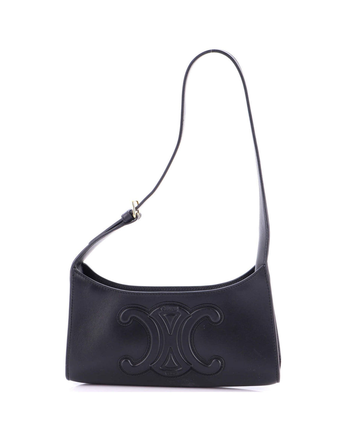 Click here for Pre-Owned Celine Cuir Triomphe Bag Leather - Black prices