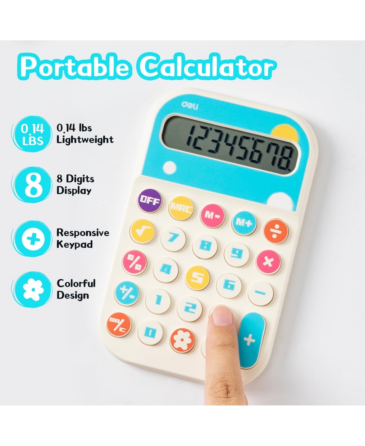 Click here for Deli Portable Calculator  Small Pocket Calculator... prices