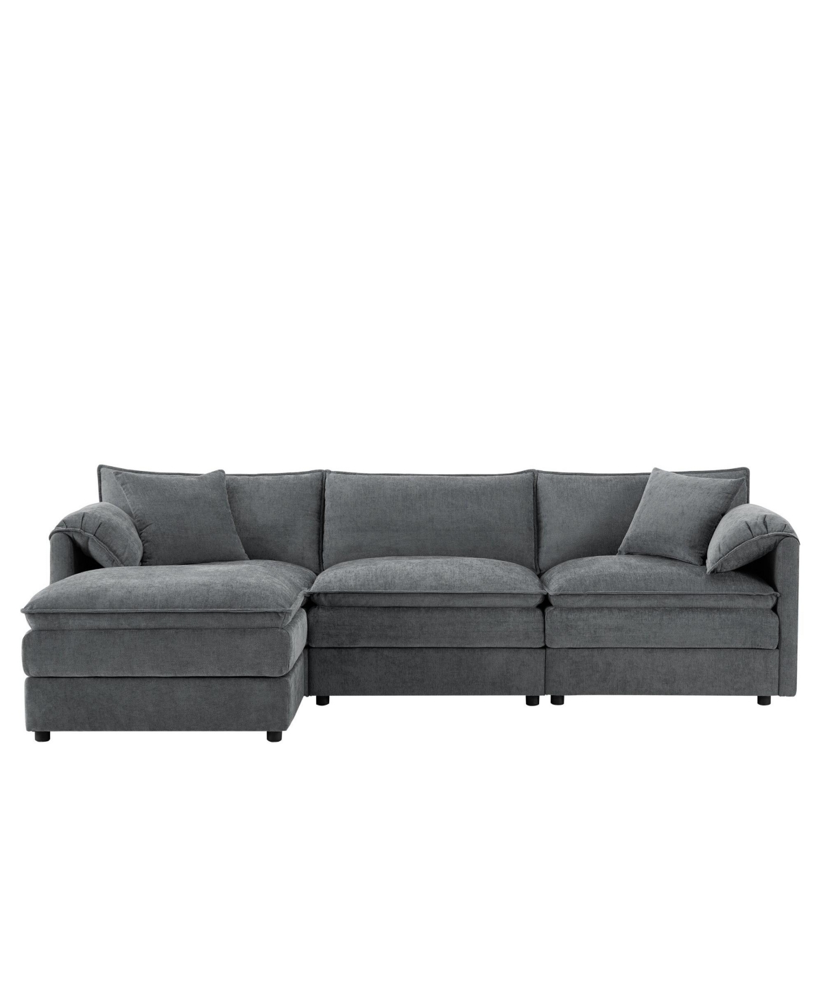 Click here for Clihome 103 Chenille Modular Sectional Sofa with D... prices