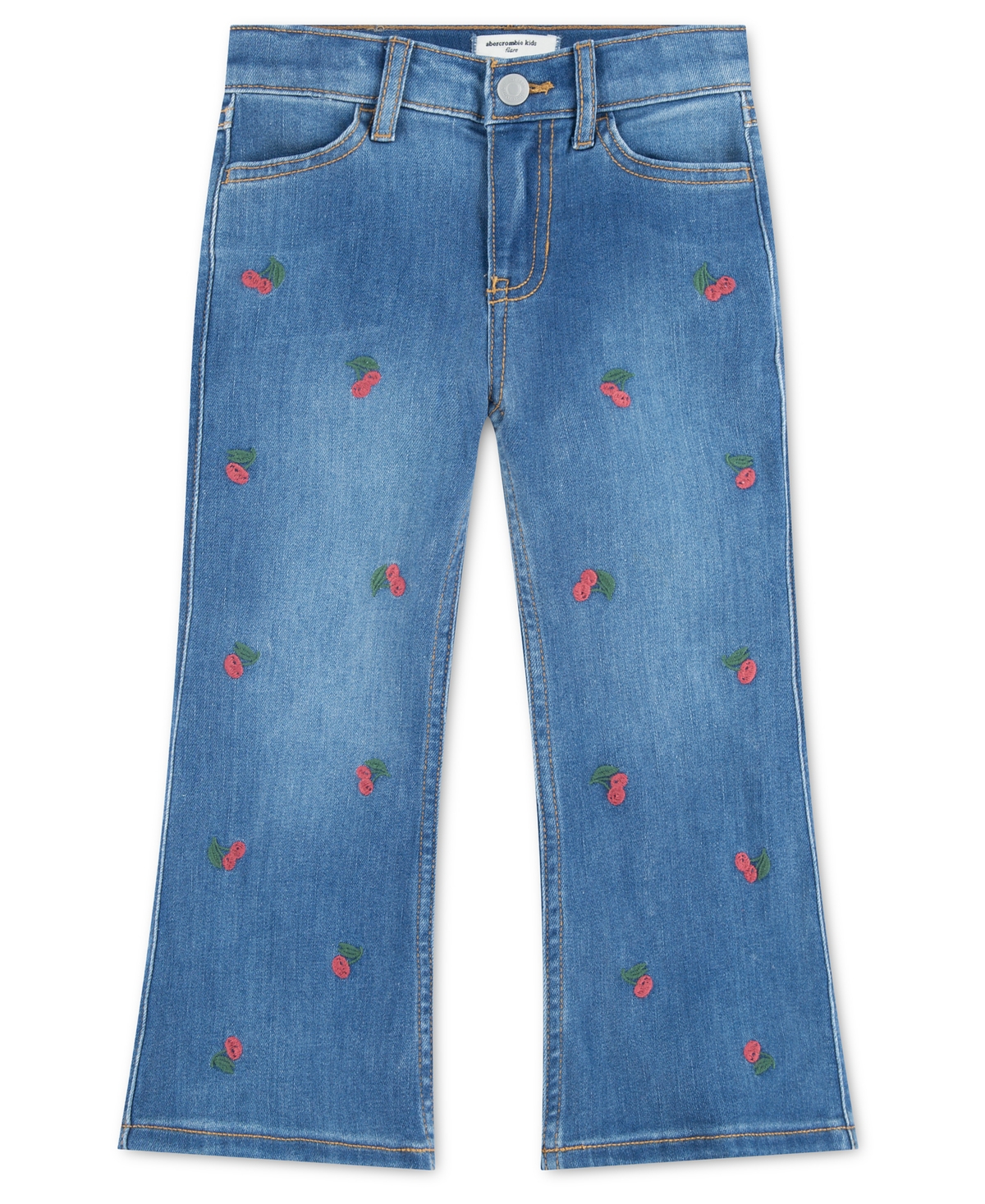 Click here for abercrombie Kids Girls Cherry Print Flare Leg Jean... prices