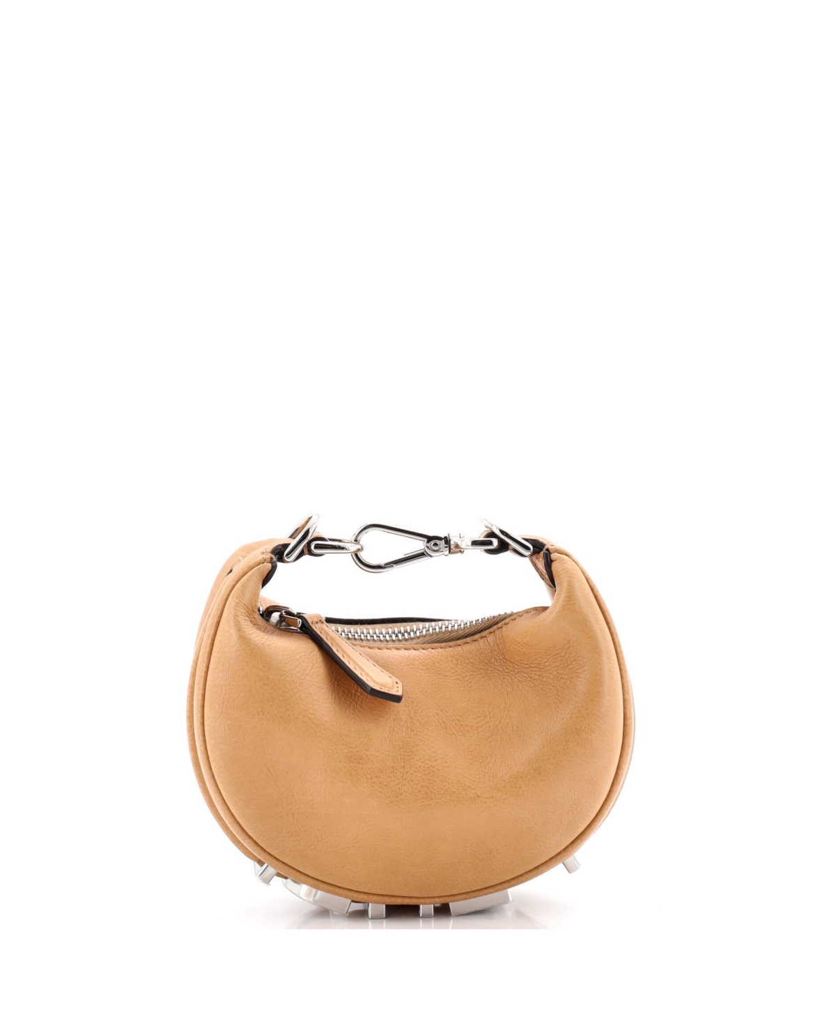 Click here for Pre-Owned Fendi Nano Fendigraphy Bag Leather - Nat... prices