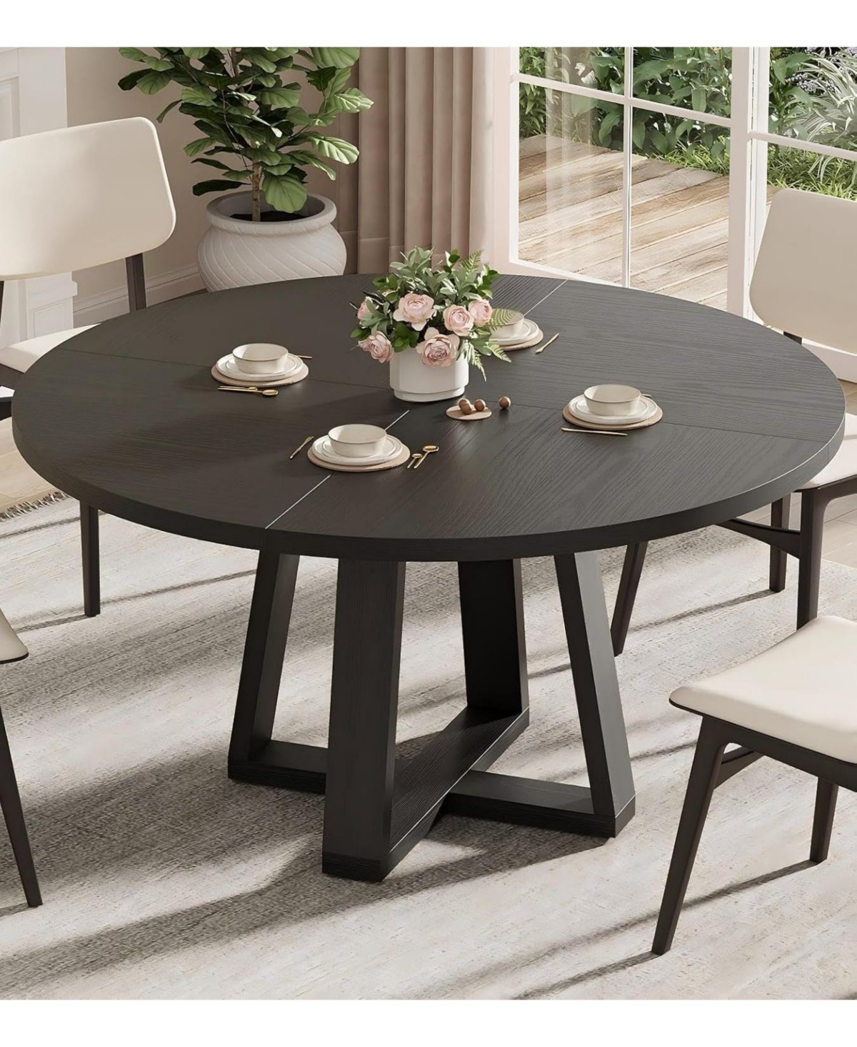 Click here for gaomon Round Dining Table for 4-6 People  Circle K... prices