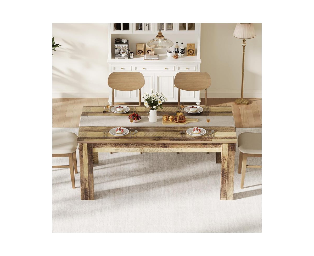 Click here for gaomon 4-6 Person 63 Farmhouse Rectangular Dining... prices