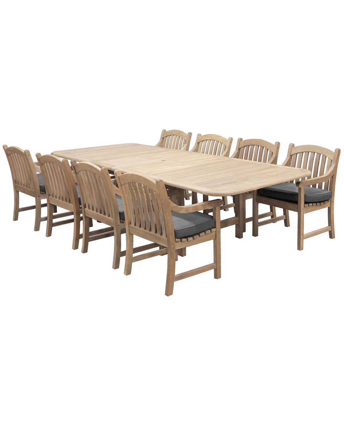 Click here for Bristol 9-Pc. Teak Wood Rectangle Extension Dining... prices