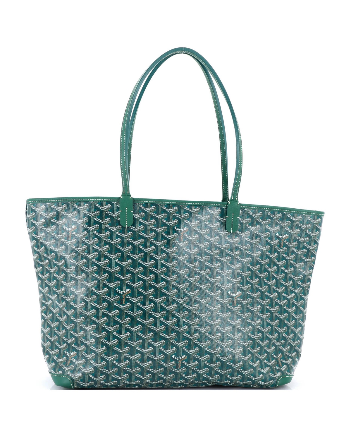 Click here for Pre-Owned Goyard Mm Artois Tote Coated Canvas - Gr... prices