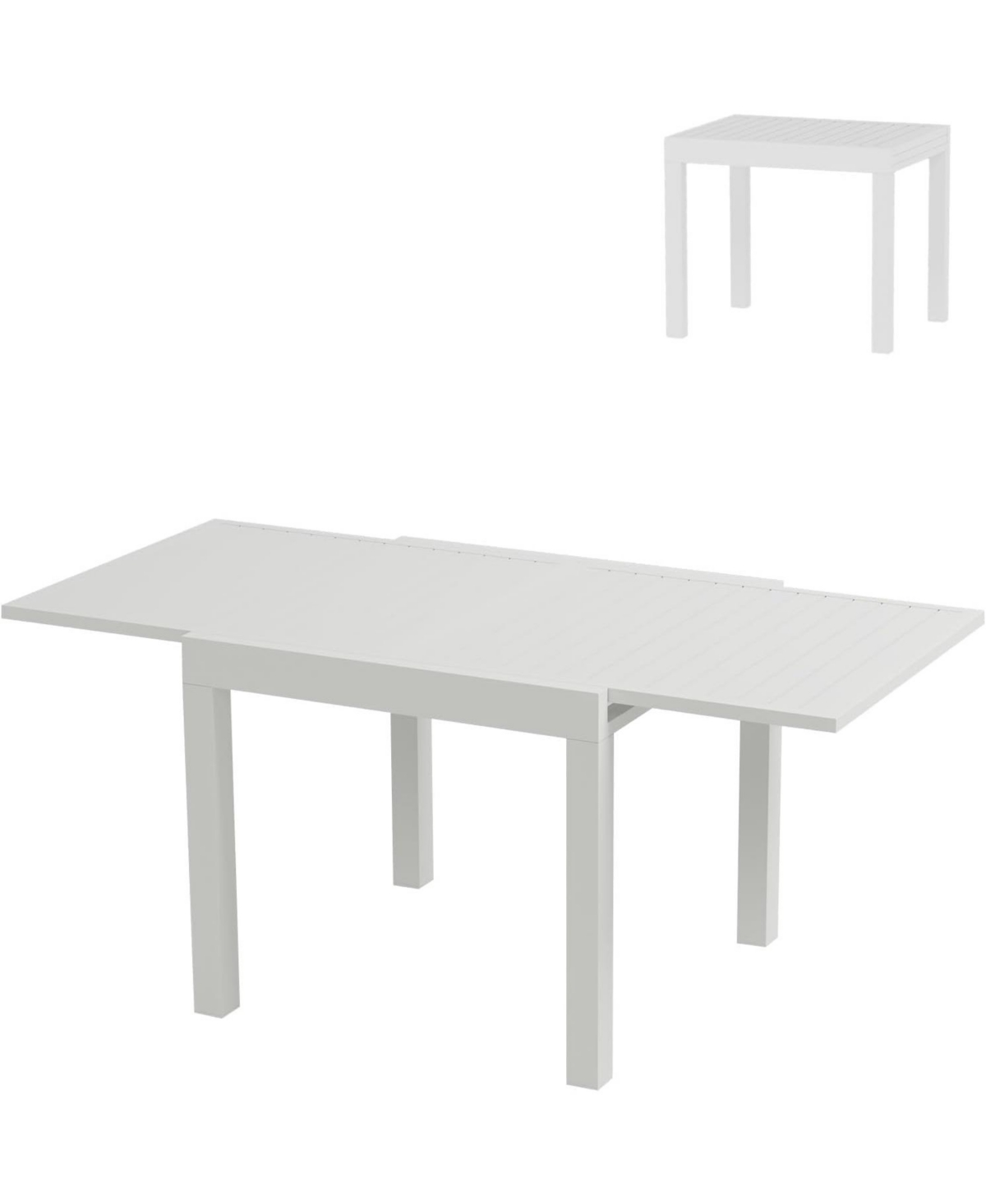 Click here for gaomon Expandable Outdoor Dining Table Aluminum Wo... prices