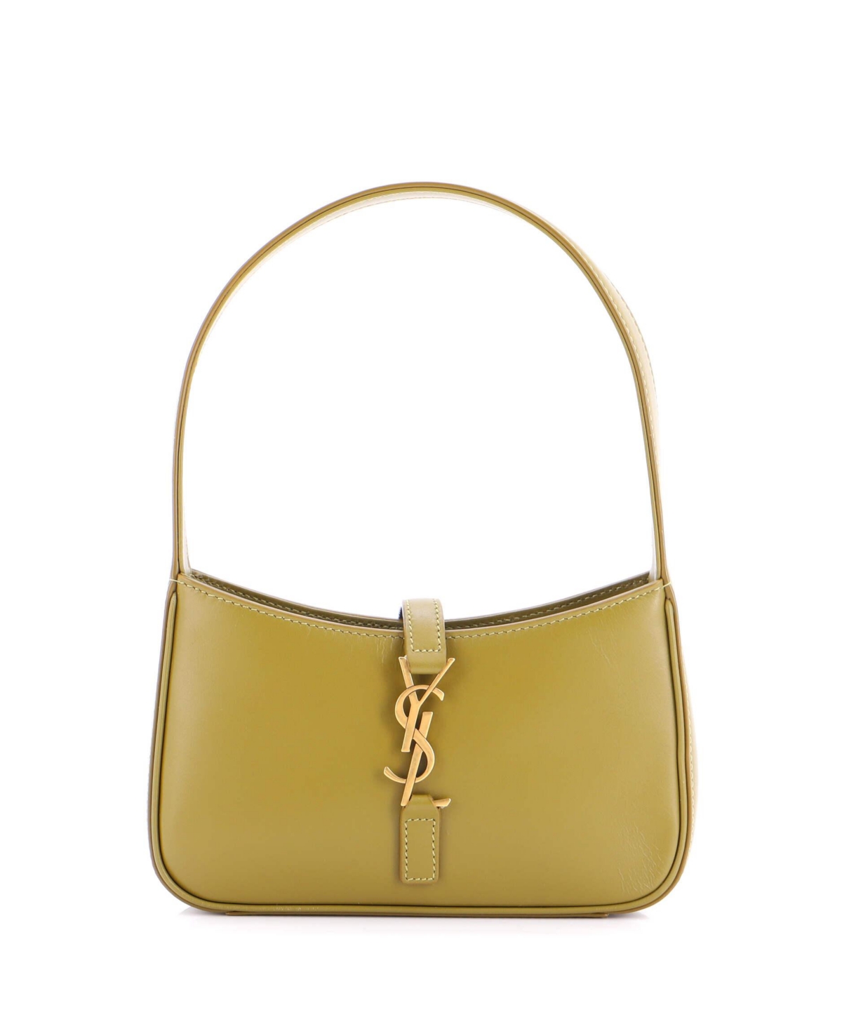 Click here for Pre-Owned Saint Laurent Mini Le 5 a 7 Hobo Leather... prices
