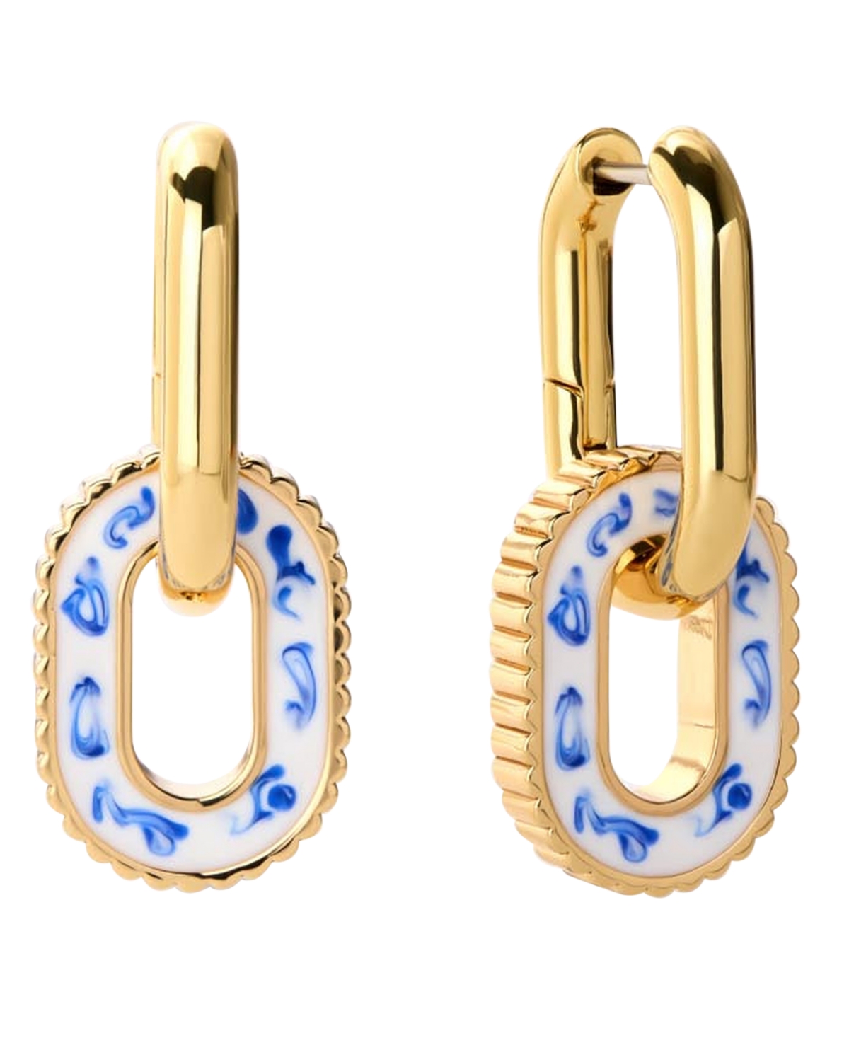 Click here for Ana Luisa Ash Double Gold-Plated Marble Blue Doubl... prices