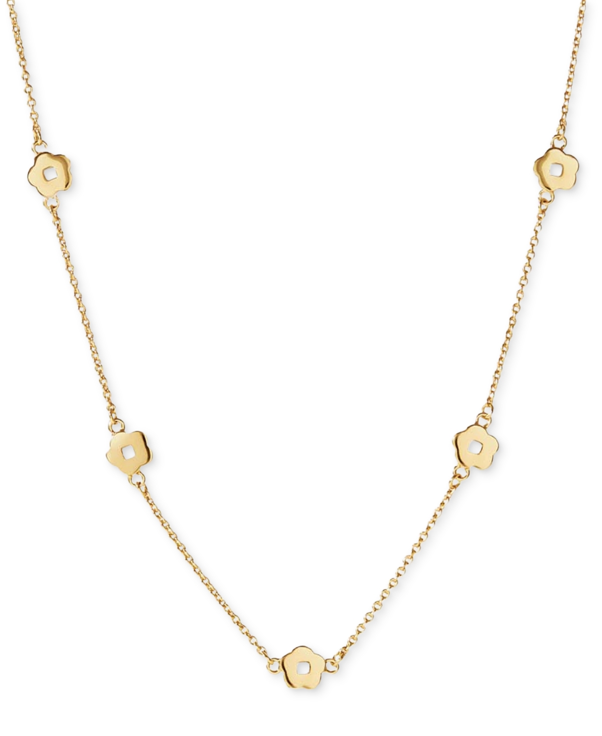 Click here for Ana Luisa Rowena Gold-Plated Flower Station Neckla... prices