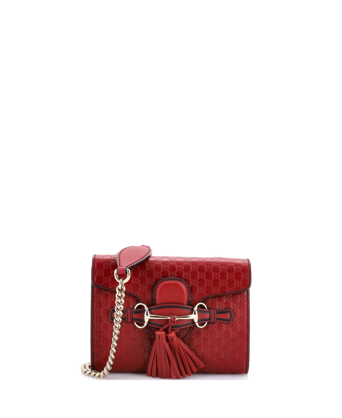 Click here for Pre-Owned Gucci Mini Emily Chain Flap Bag Microguc... prices